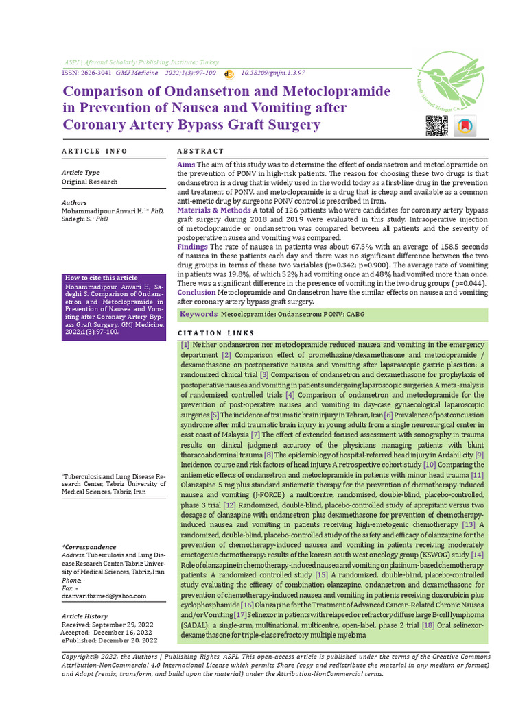 Aspi v1n3p97 en | PDF | Chronic Condition | Clinical Medicine