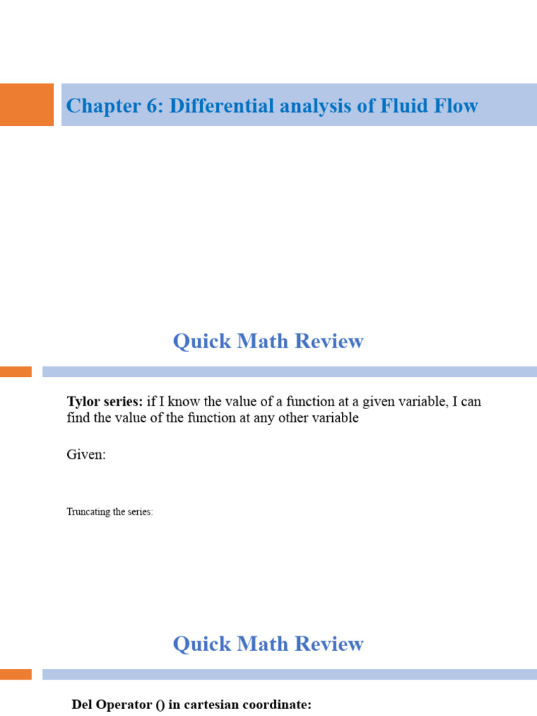 Fluid Flow Differential Analysis Techniques | PDF | Fluid Dynamics ...