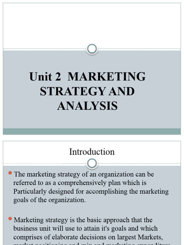 MM Unit2 (1) | PDF | Marketing | Sales