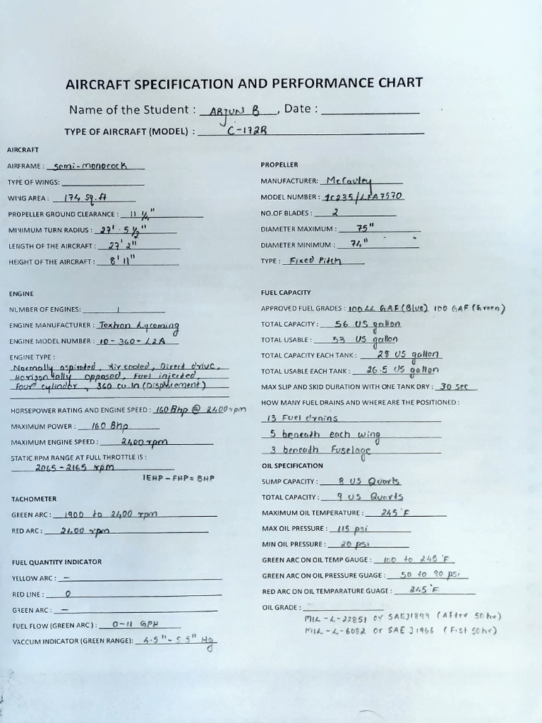 Melalt: Aircraft Specification and Performance Chart | PDF | Takeoff ...