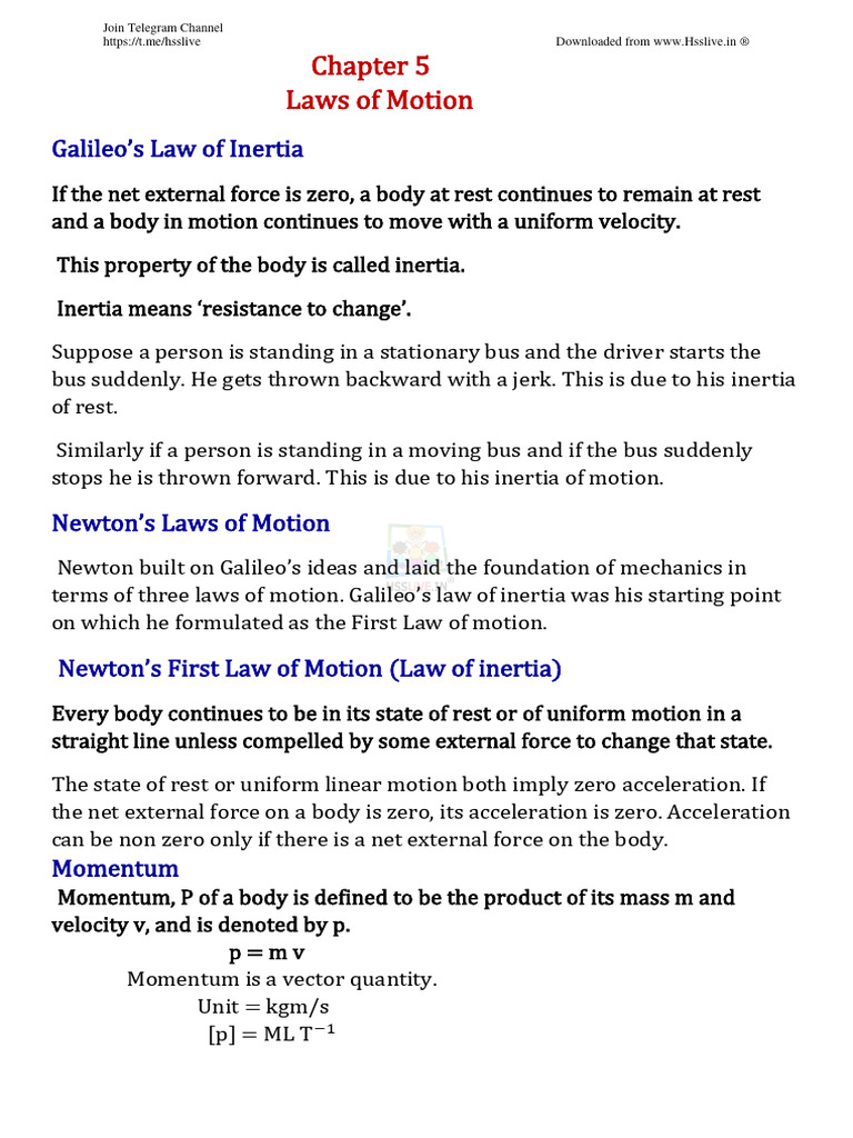 Laws of Motion | PDF | Inertia | Friction