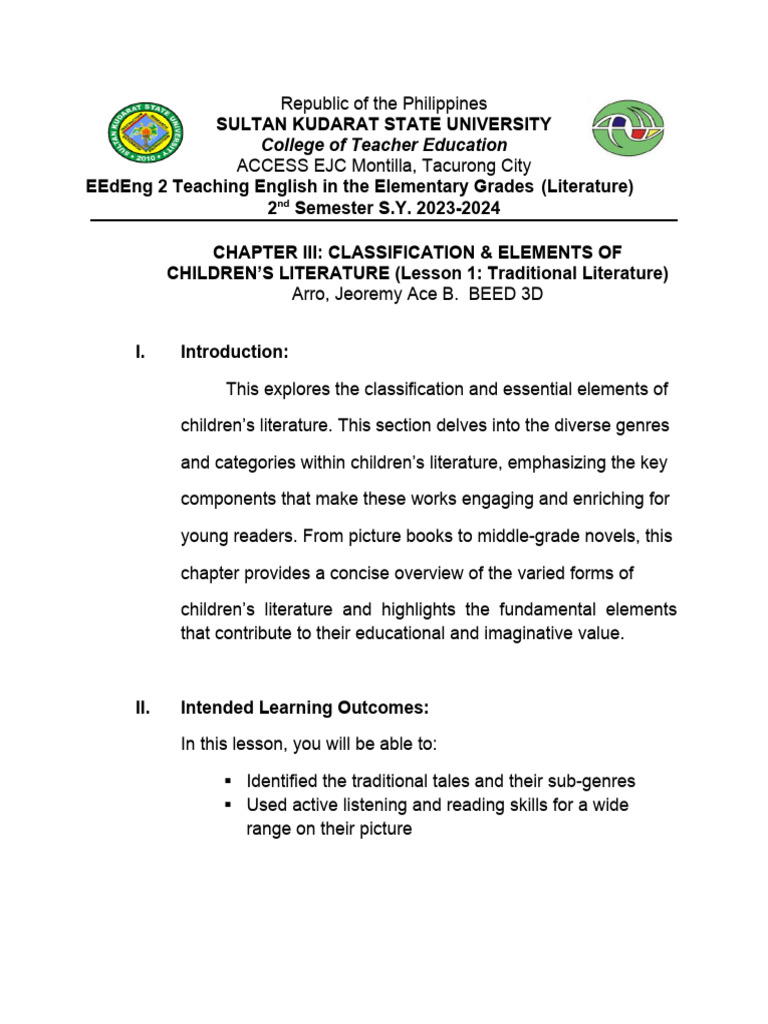 ENglish Traditional Tale | PDF | Children's Literature