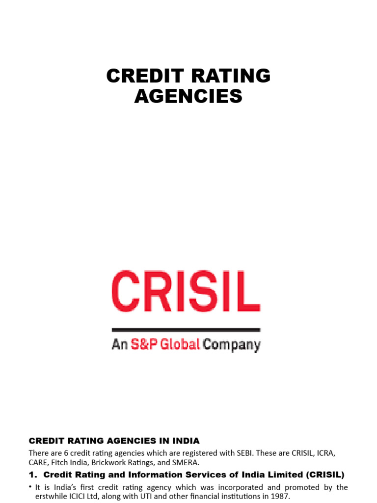 Credit Rating Agencies | PDF | Credit Rating | Bond Credit Rating