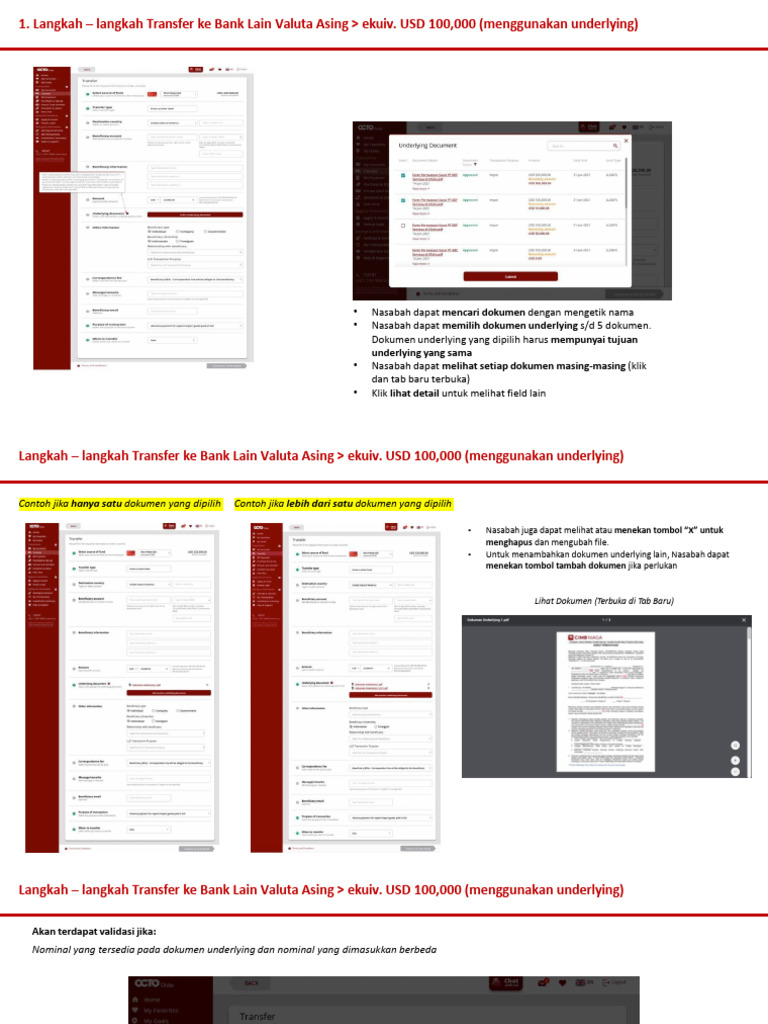 Langkah-langkah-transaksi-menggunakan-dokumen-underlying | PDF