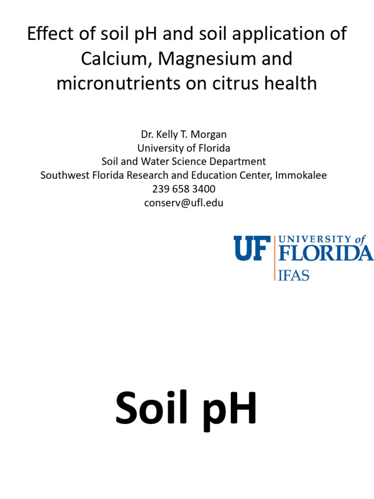 Citrus-pH-and-nutrient-uptake | PDF | Soil | Ph