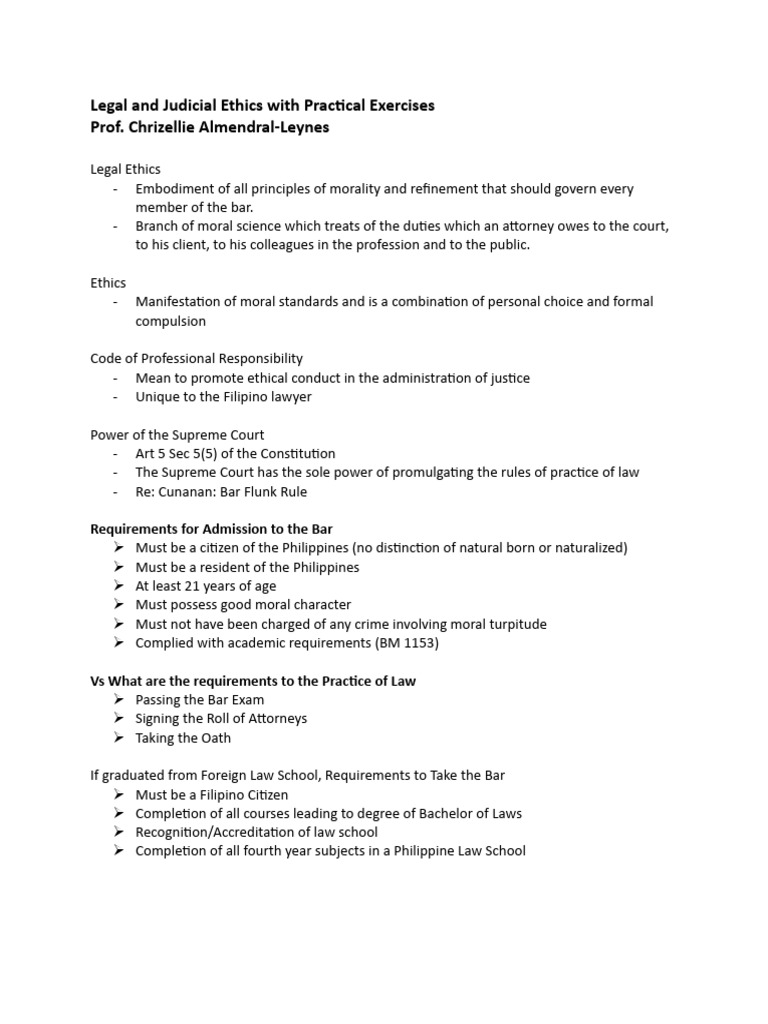 Legal and Judicial Ethics With Practical Exercises | PDF | Lawyer ...