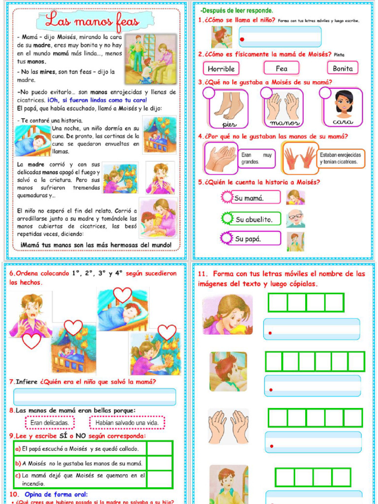 Lectura Manos Feas de Mamá | PDF