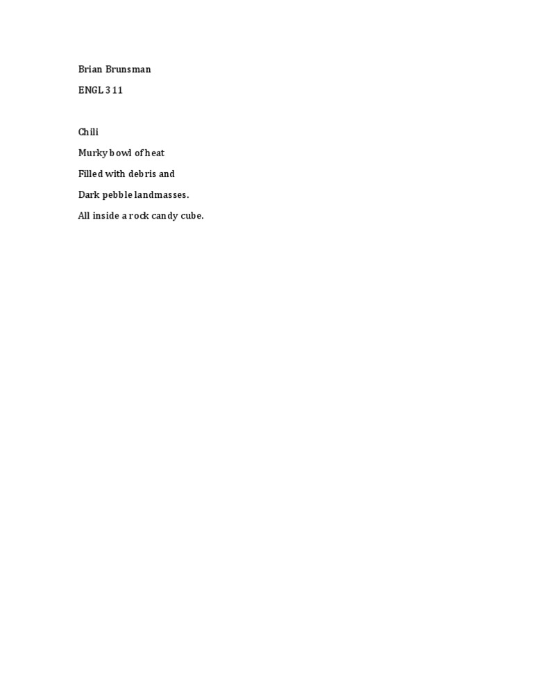 Chili | PDF