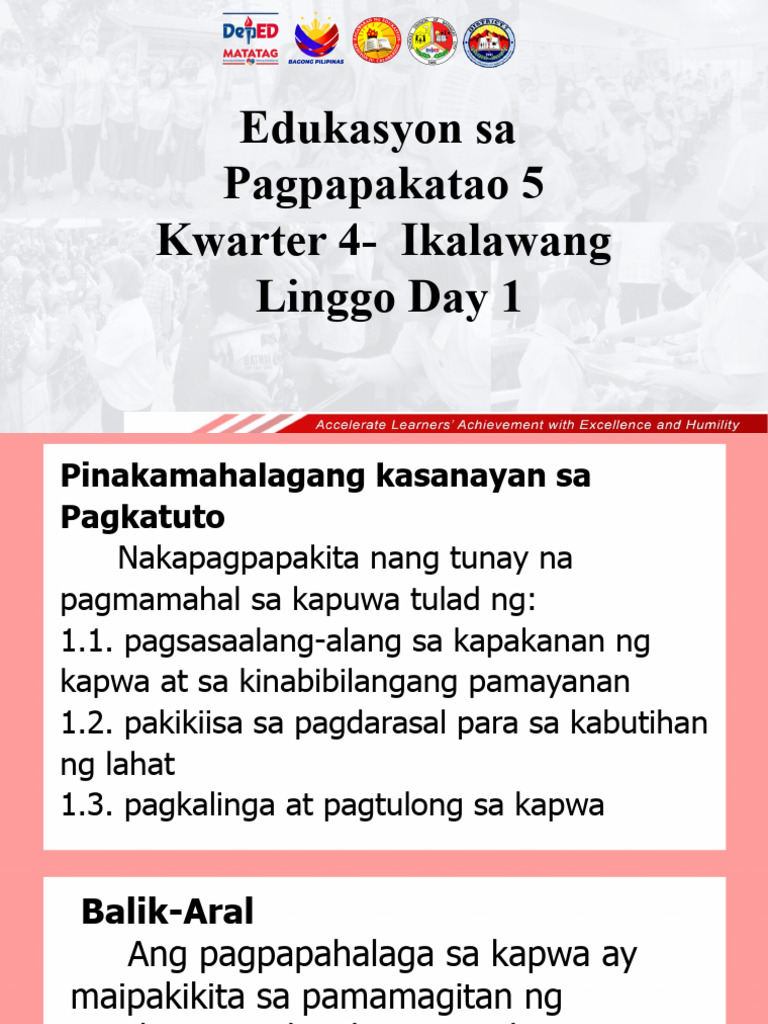 EsP5 Q4 Week 2 PPT Day 1 5 | PDF