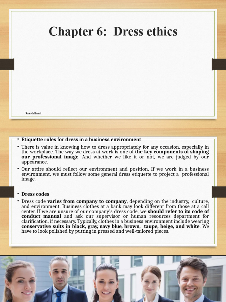 Chapter 6 Dress Ethics | PDF | Clothing | Perfume