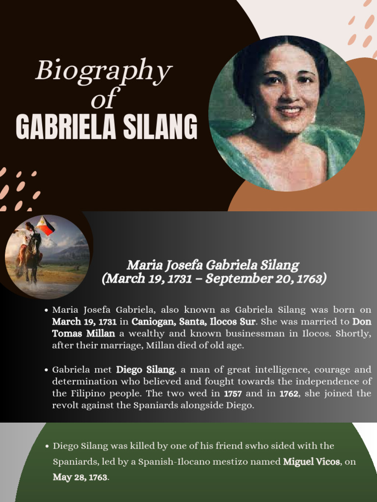 Biography of GABRIELA SILANG - 20231209 - 131643 - 0000 | PDF | Spanish ...