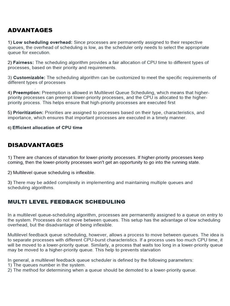 Os Unit 3 | Download Free PDF | Scheduling (Computing) | Process (Computing)