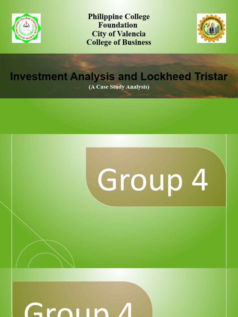 Lockheed Tristar Case Analysis | PDF | Net Present Value | Internal Rate Of Return