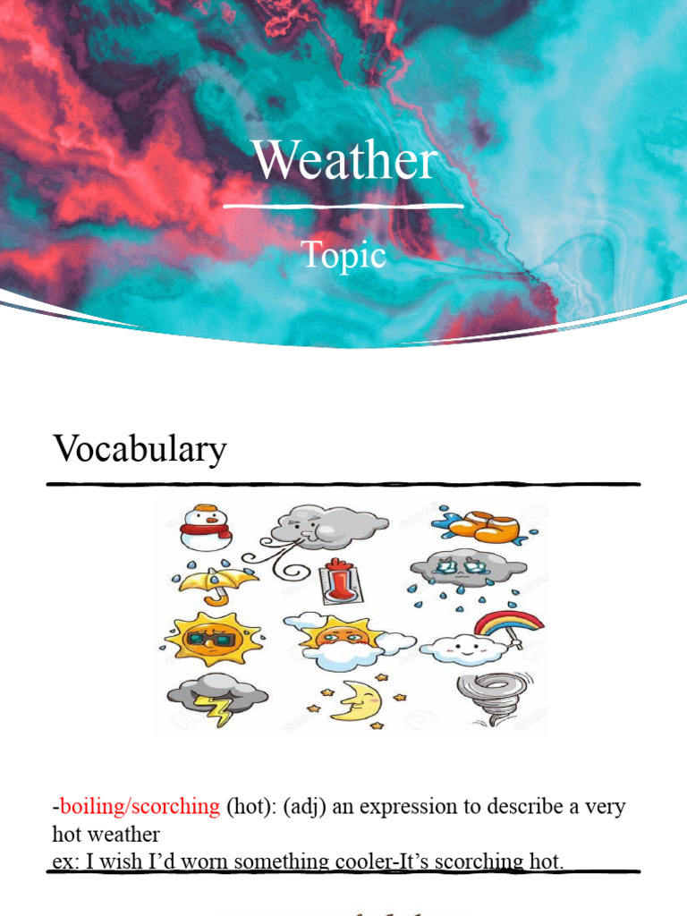 Weather Topic | PDF | Foreign Language Studies | Poetry