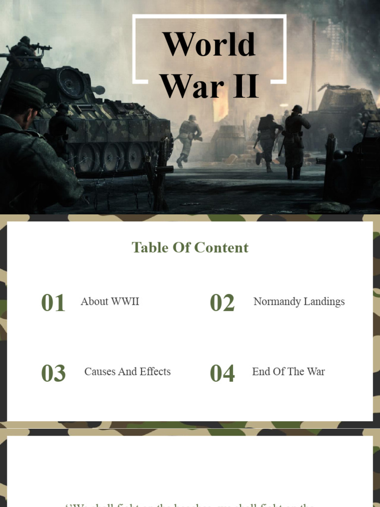 SlideEgg - 200016-World War II | Download Free PDF | World War II | Normandy Landings
