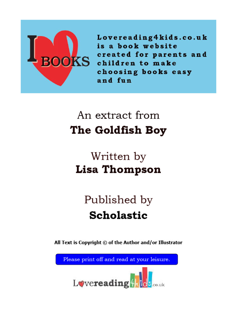 The_Goldfish_Boy_FINAL_opening_extract | PDF