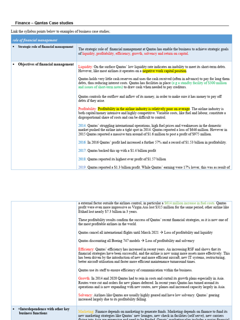 Finance Topic Case Study Template | PDF | Hedge (Finance) | Equity ...