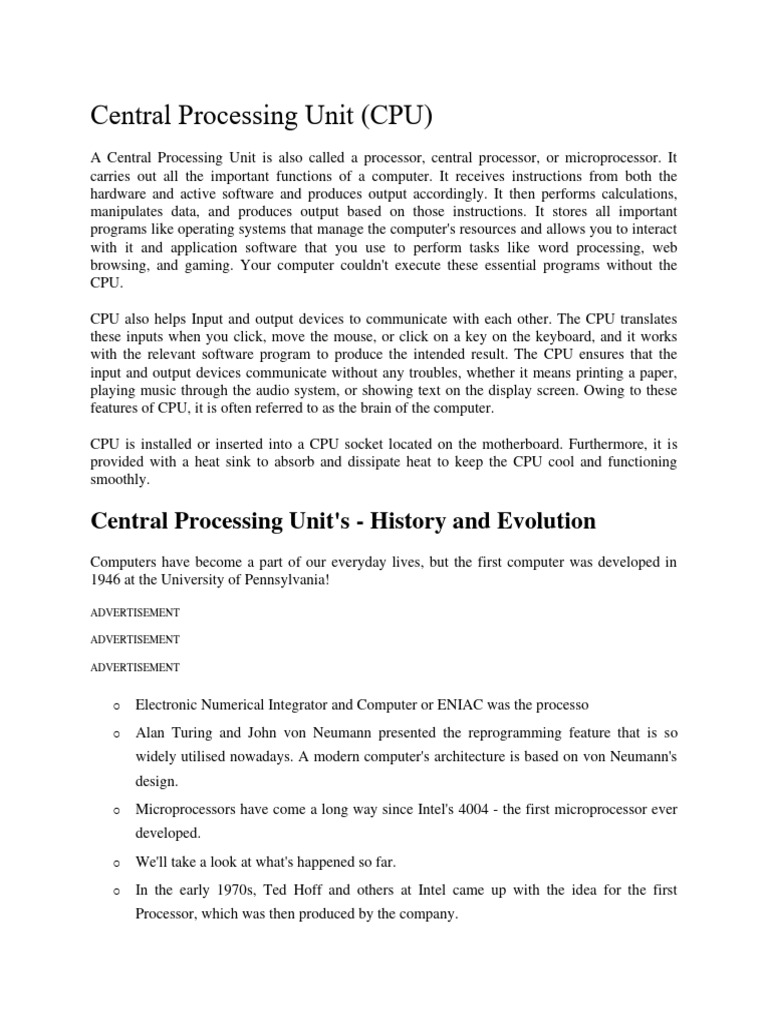 Lecture 03 (CF) | PDF | Multi Core Processor | Central Processing Unit
