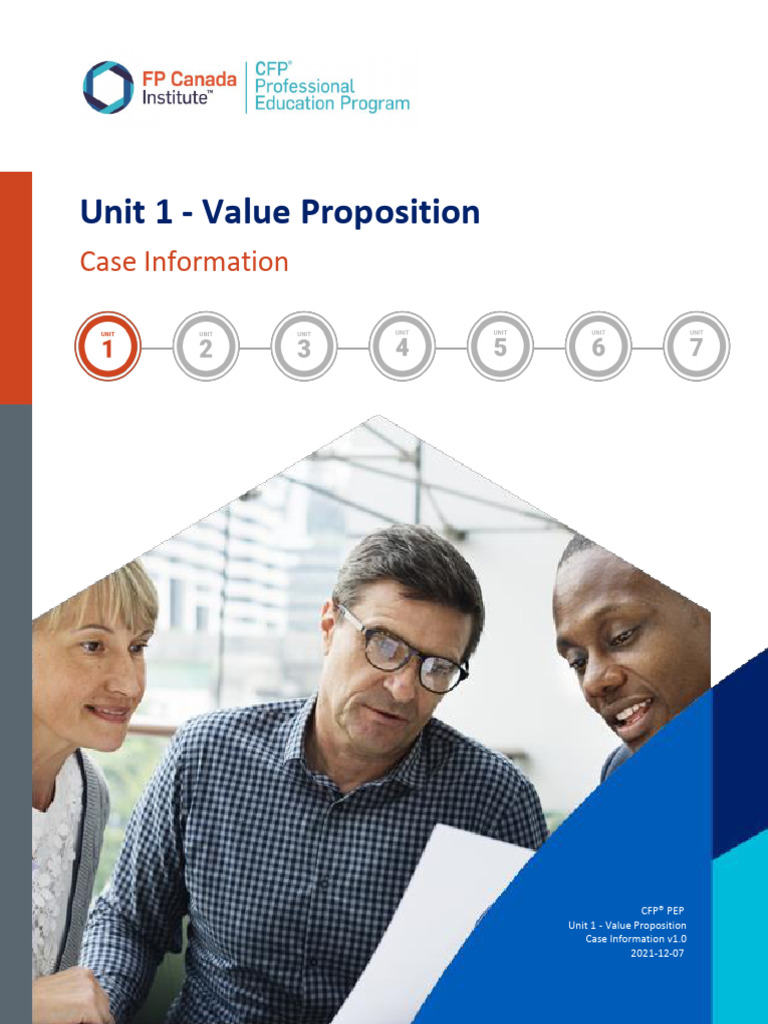 Unit 1 - Value Proposition - Case Information v4.0 | PDF | Debt ...