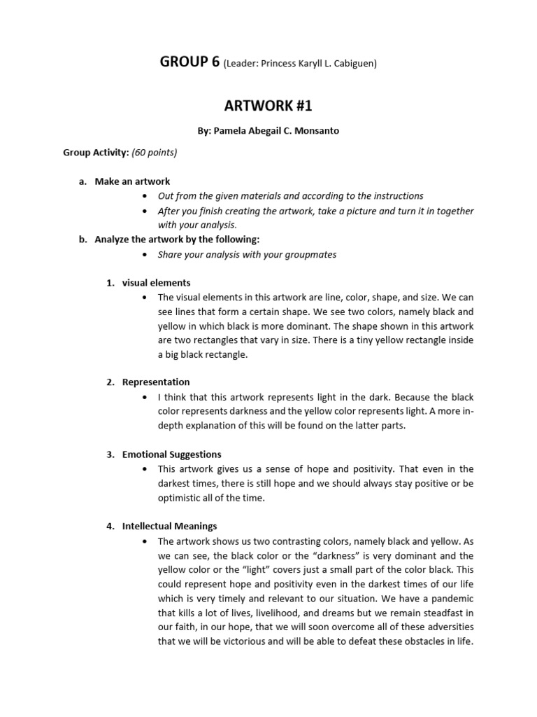 Chapter 2 Activity | PDF | Feeling | Emotions