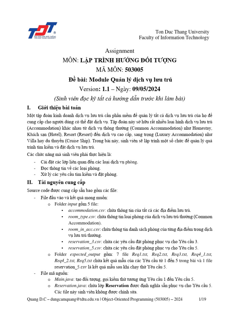 Assignment Requirements | PDF