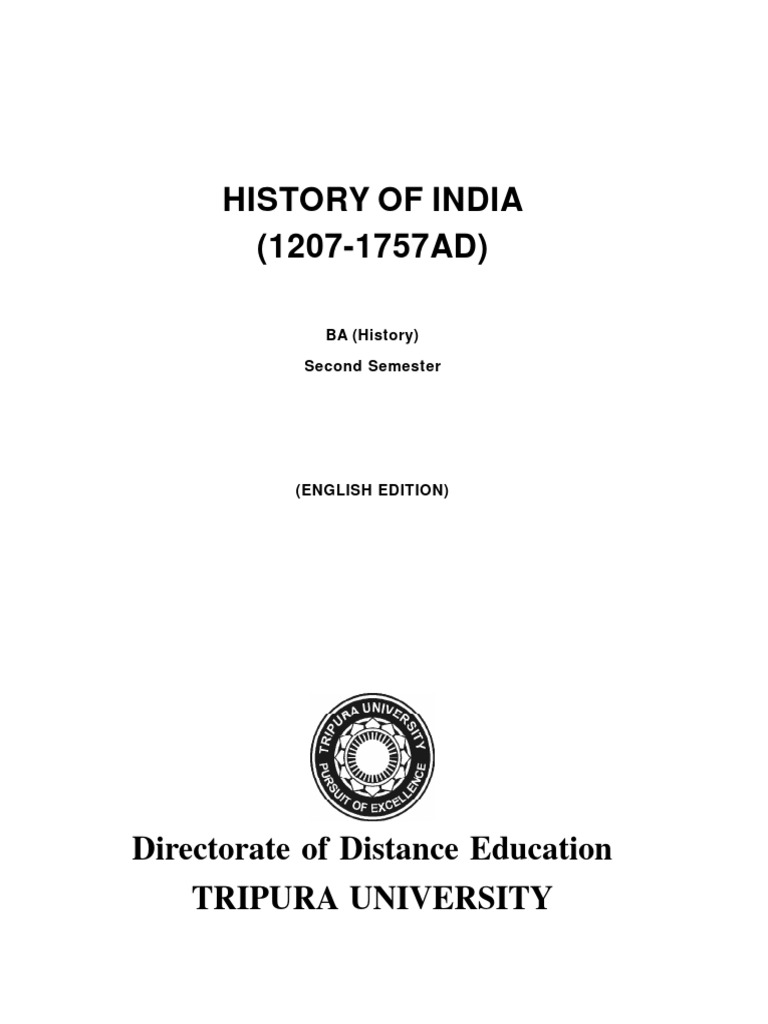 BA-2ND (History) - History of India (1207-1757 AD) | PDF | Mughal Empire