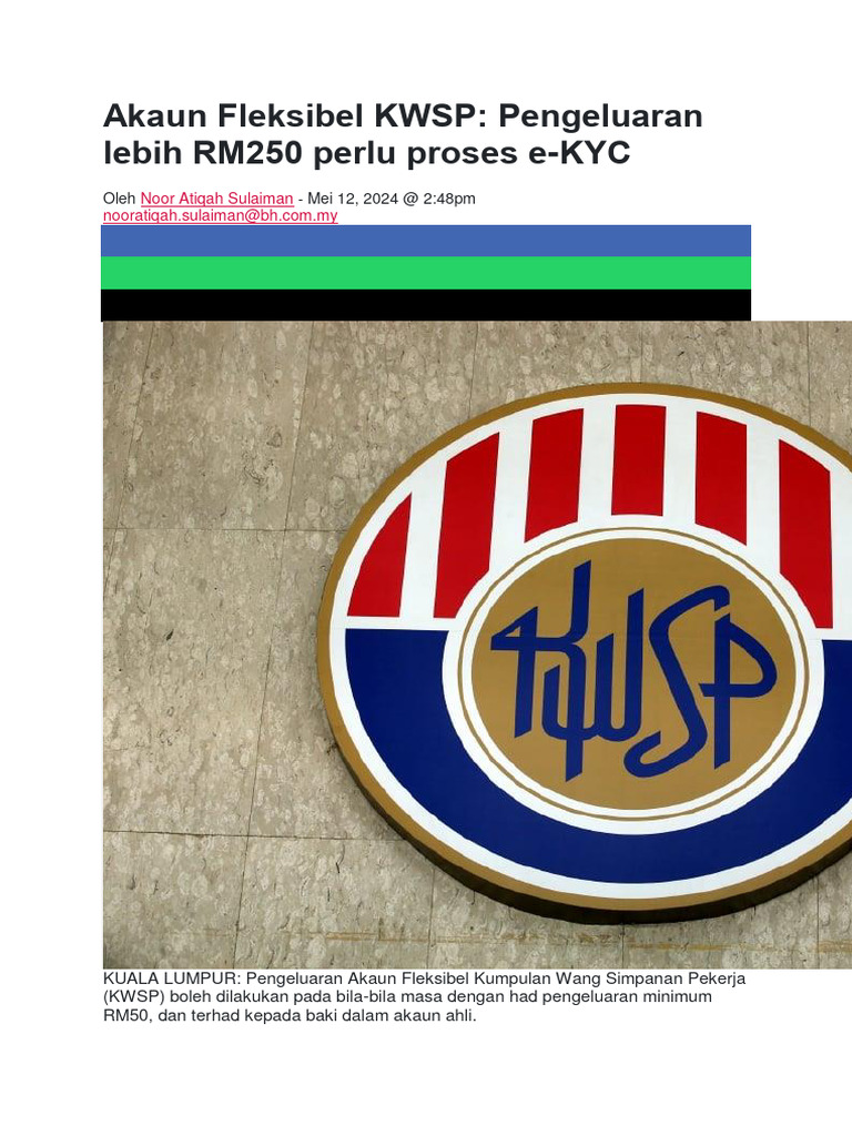 Akaun Fleksibel KWSP | PDF