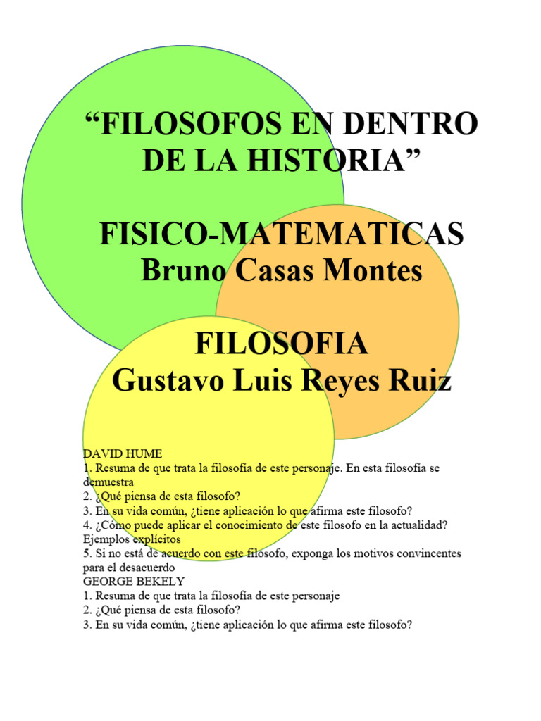 Filosofos en Dentro de La Historia | PDF | Educación en artes liberales
