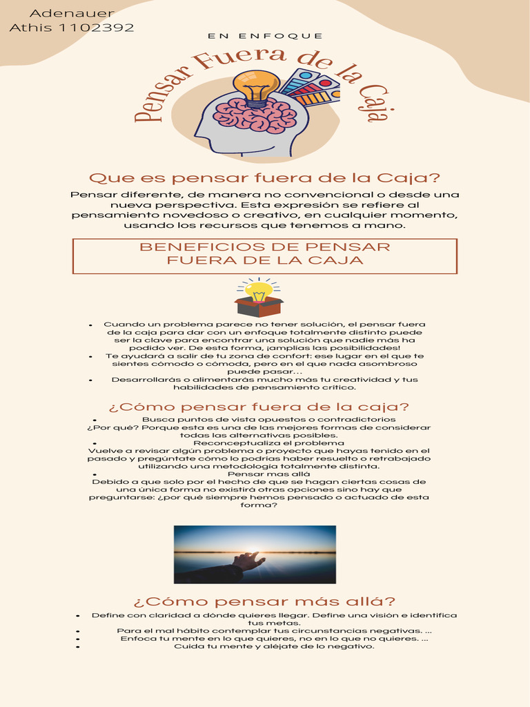 Pensar Fuera de La Caja | PDF