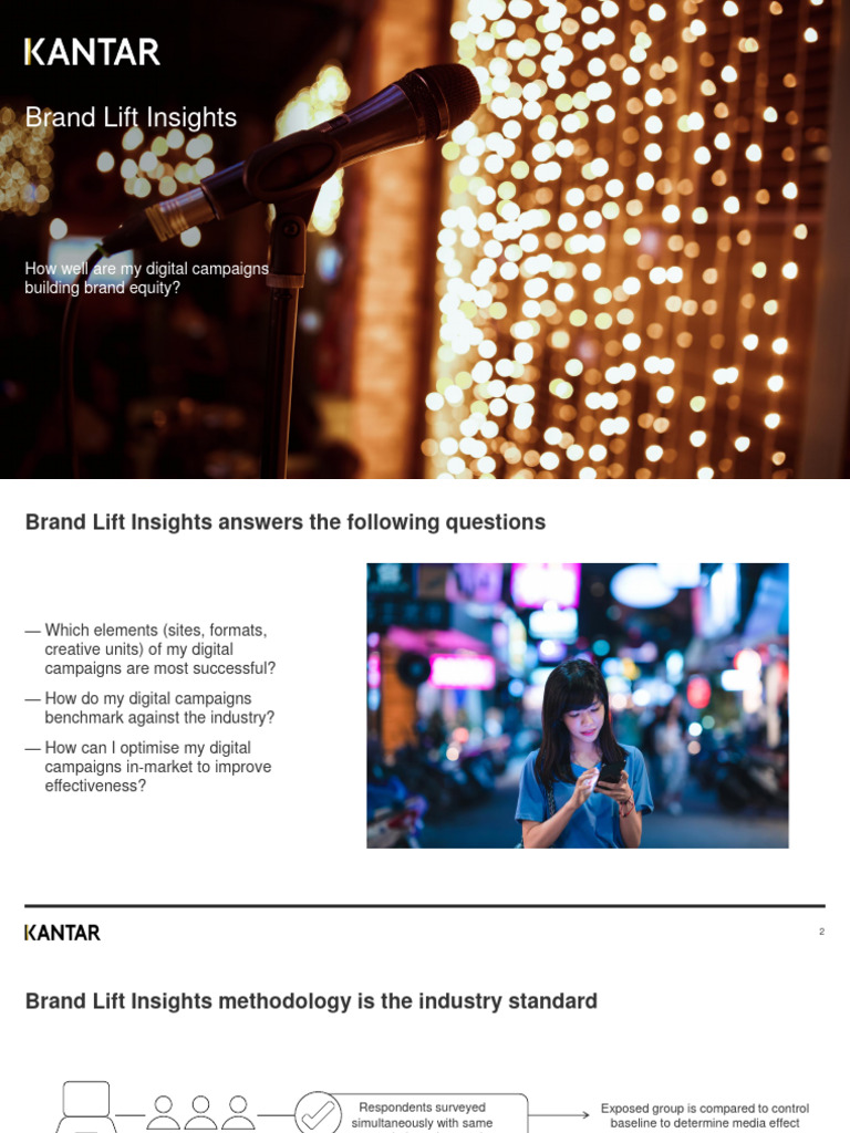 Brand Lift Insights & Holistic Measurement - Sample Outputs - c2 | PDF ...