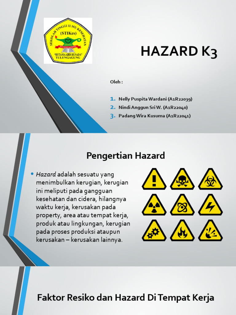 Pengertian dan Jenis Hazard K3 | PDF