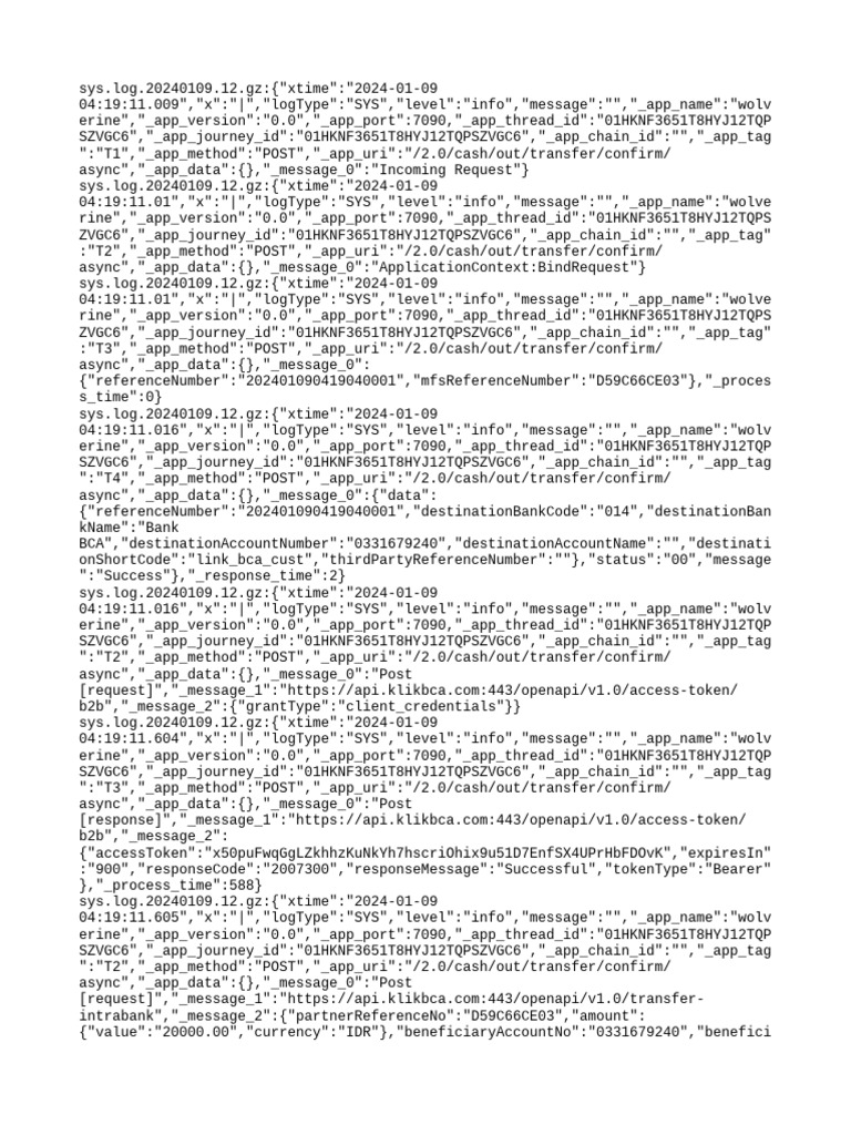 Wolverine System Log Analysis | PDF | Service Industries | Money