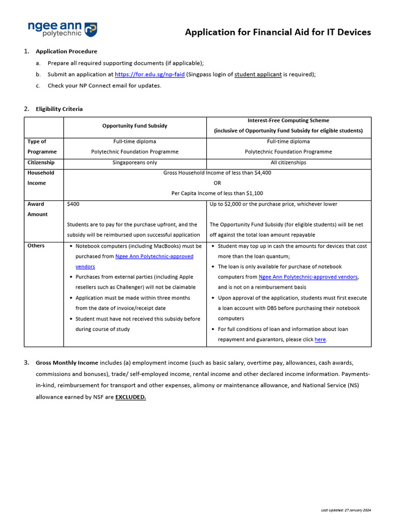 Financial Aid For It Devices Application Form | PDF | Employment ...