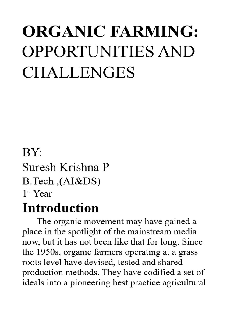 organic farming | PDF | Organic Foods | Agriculture