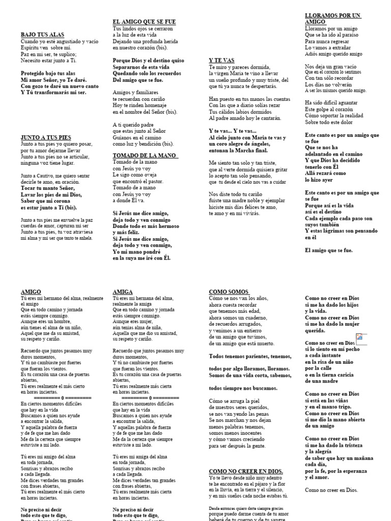 Cantos para rezo | PDF | Amor | Oración