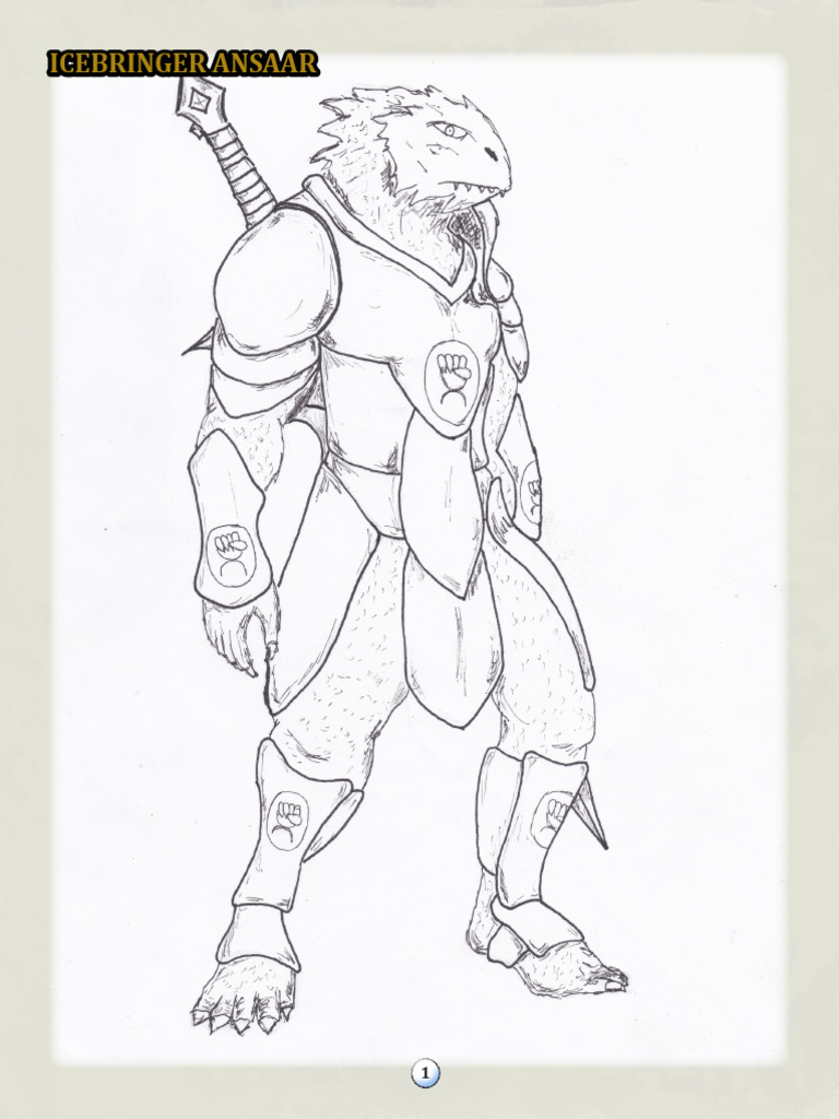 Icebringer Ansaar (Dragonborn Paladin) Character Sheet | PDF