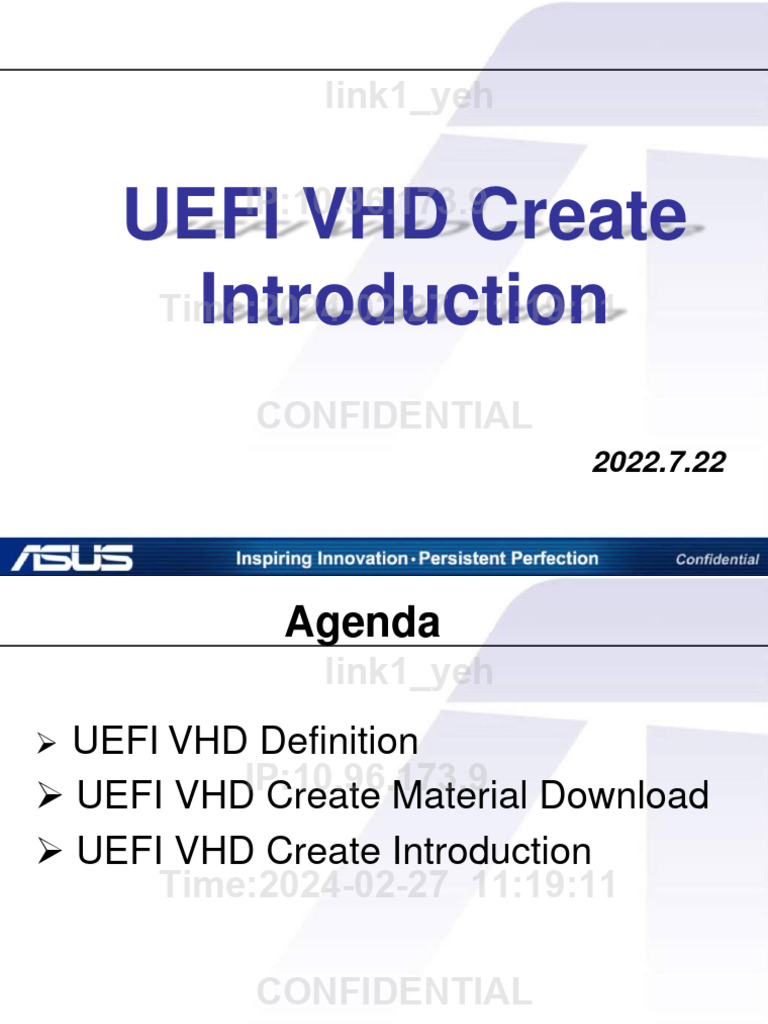 Create UEFI Virtual Hard Disk Guide | PDF | Usb Flash Drive | X86 ...