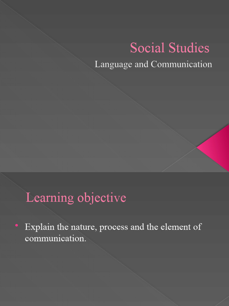 Language and Communication | PDF | Communication | Nonverbal Communication