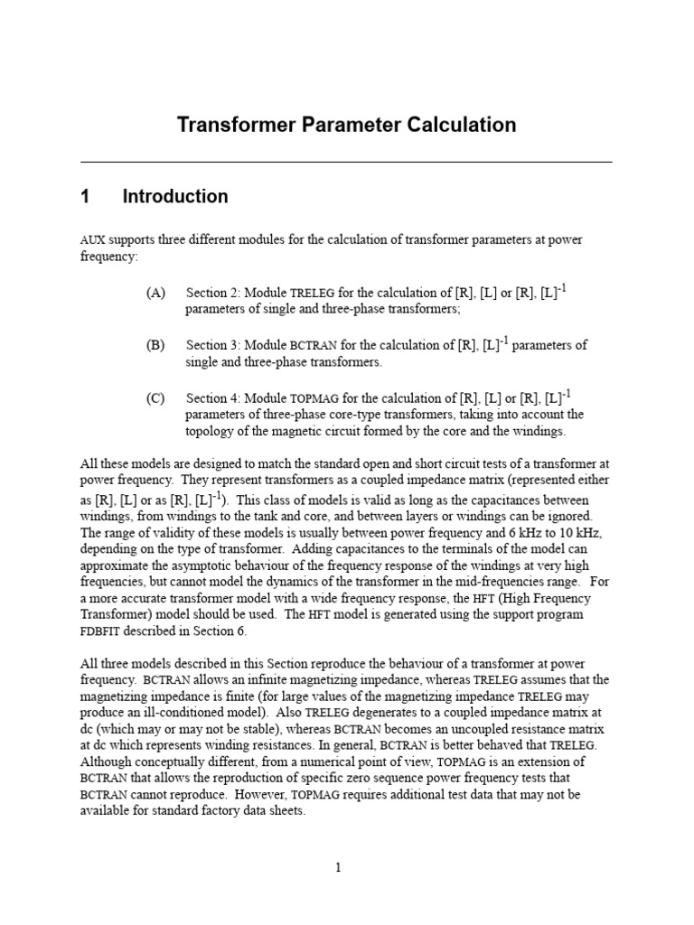 Transformer Information | PDF | Transformer | Matrix (Mathematics)