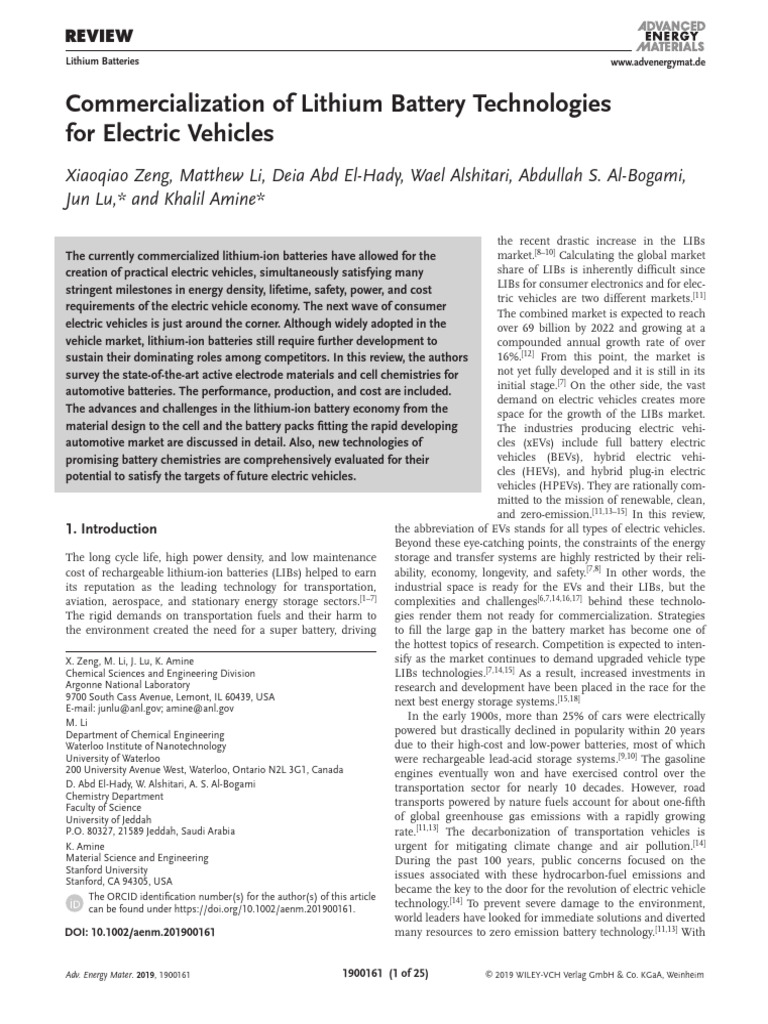 Batt With Lithium | PDF | Electric Vehicle | Rechargeable Battery