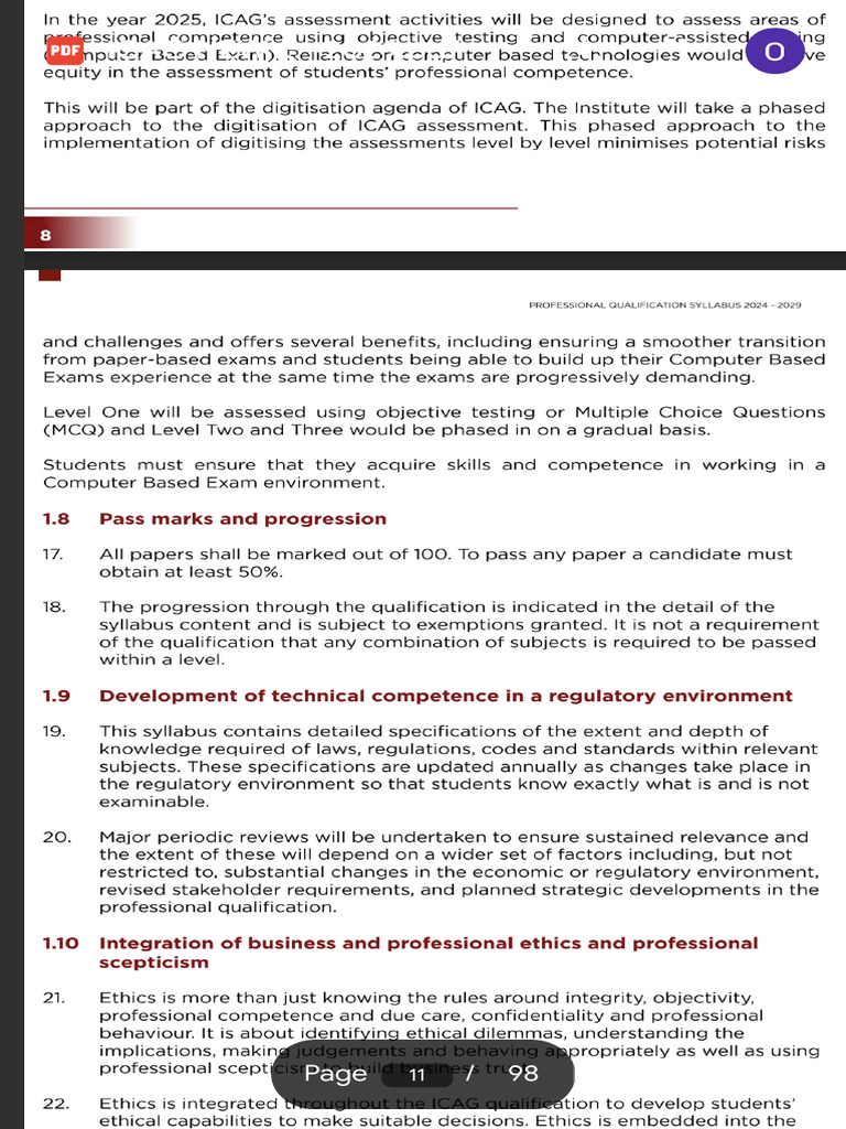 Icag New Syllabus 2024-2029.PDF - Google Drive | PDF | Multiple Choice
