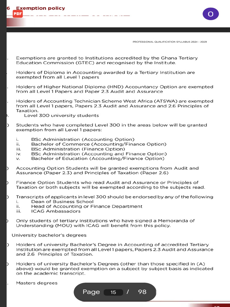 ICAG NEW SYLLABUS 2024-2029.pdf - Google Drive 2 | PDF | Academic ...