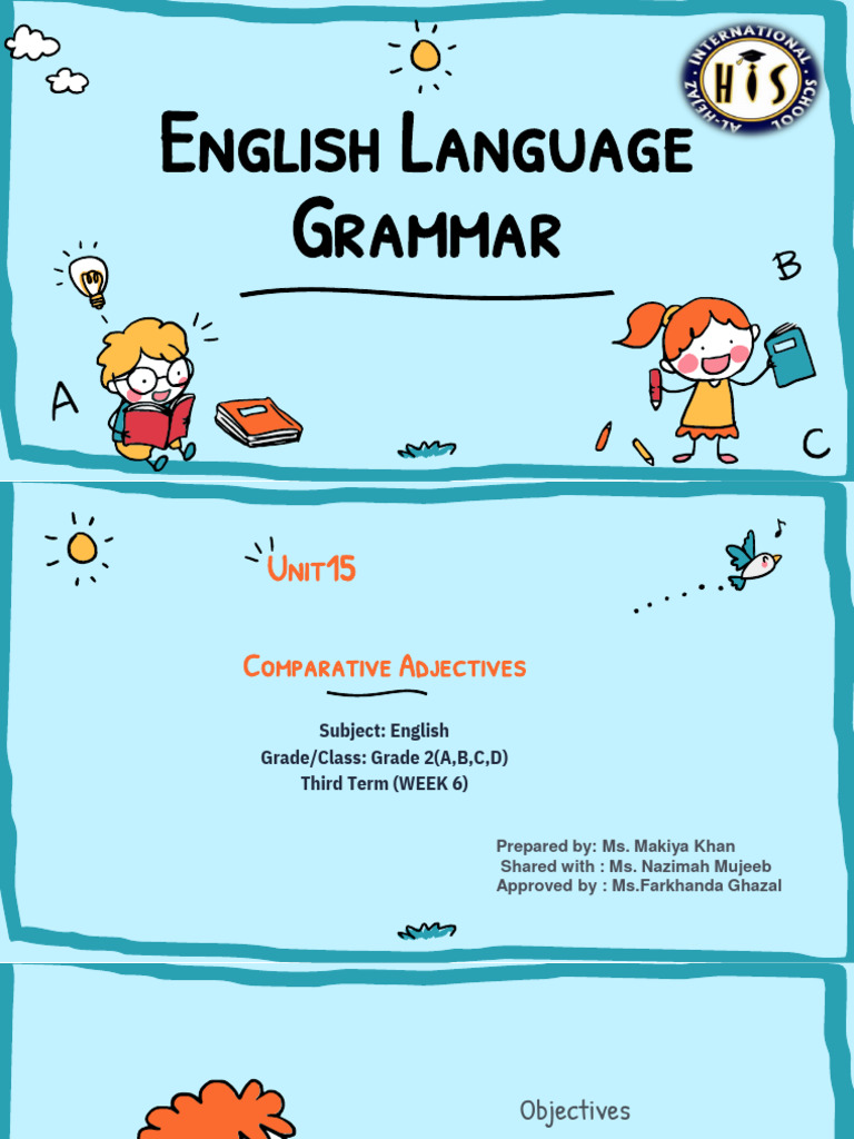 Gr-2 English Grammar U15 | PDF | Adjective | Phonetics