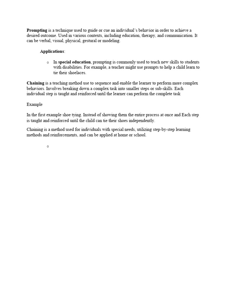 Effective Prompting and Chaining Techniques | PDF