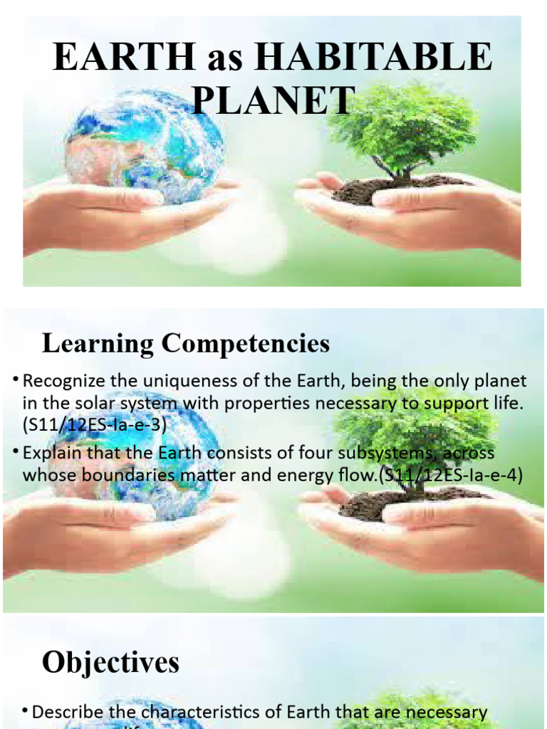 Earth as Habitable Planet | PDF