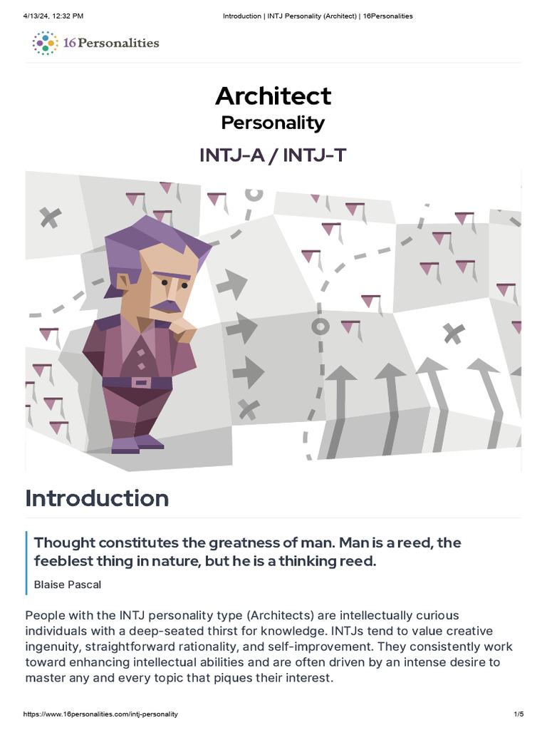 Understanding the INTJ Architect Personality | PDF | Thought ...