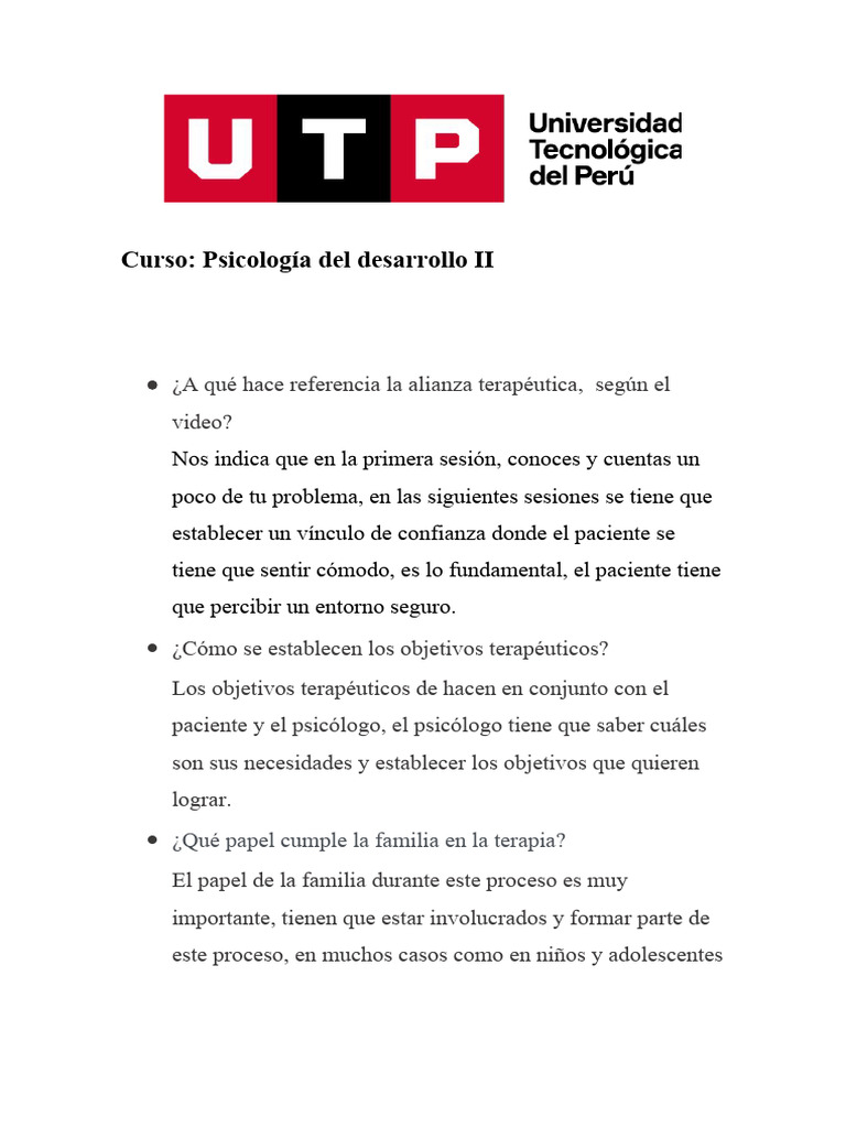 Semana 4 Desarrollo2 | PDF | Relaciones personales, crianza y desarrollo personal