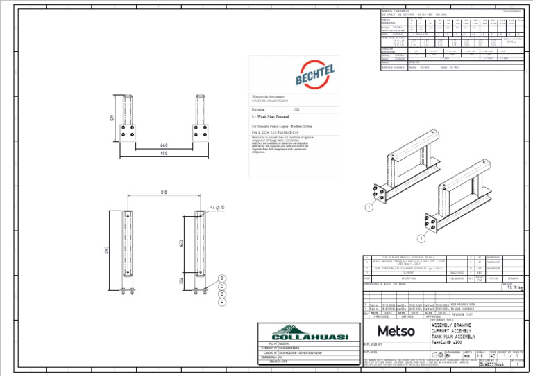 Support Assembly Specifications | PDF | Mechanical Engineering