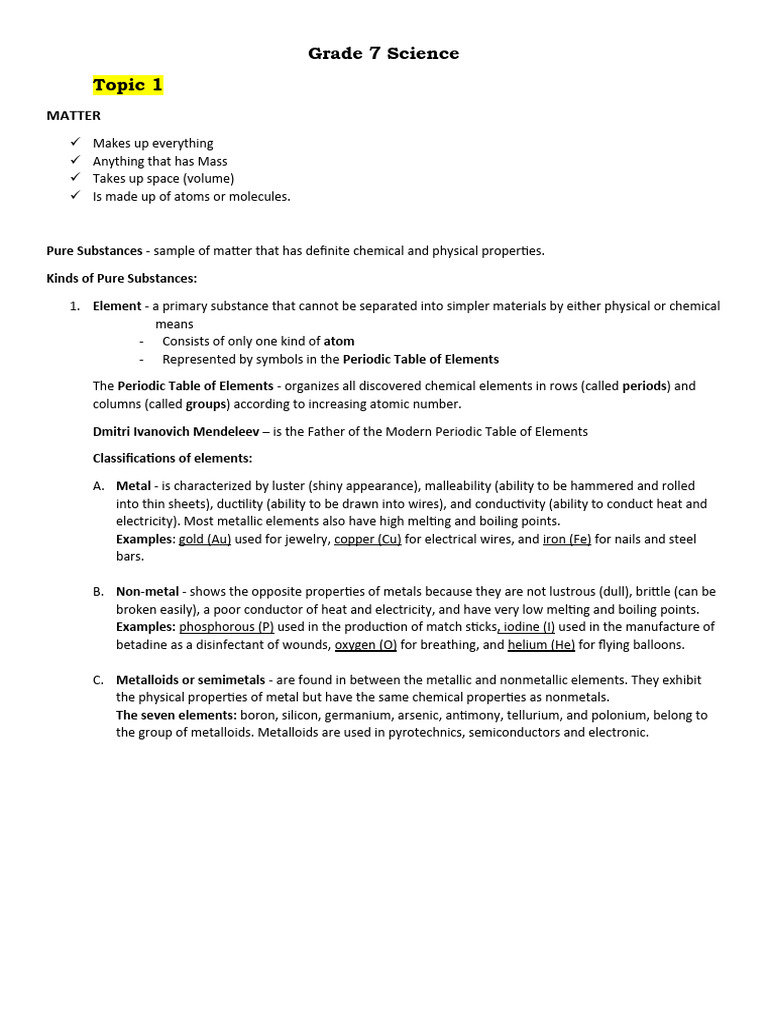 Grade 7 Science Activity Sheets | PDF | Mixture | Chemical Compounds