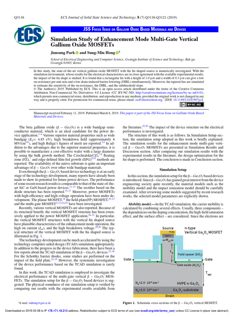 Simulation Study of Enhancement Mode Multi-Gate Ve | PDF | Mosfet ...